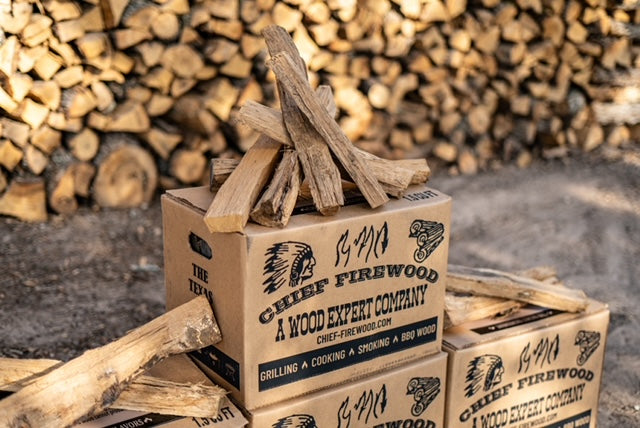 Post Oak - 17" Logs Double Split – Chief Firewood